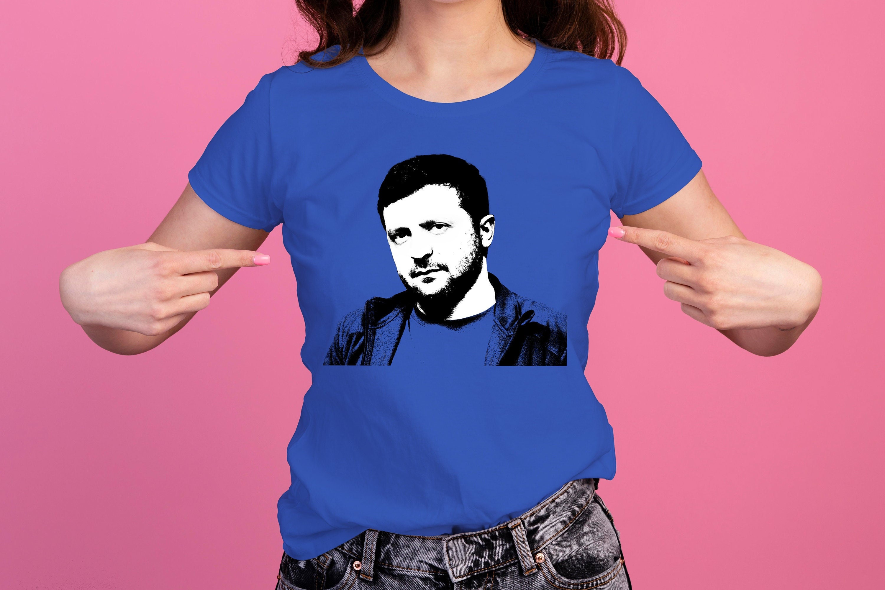 Zelensky Portrait President of Ukraine Volodymyr Zelenskyy | Etsy