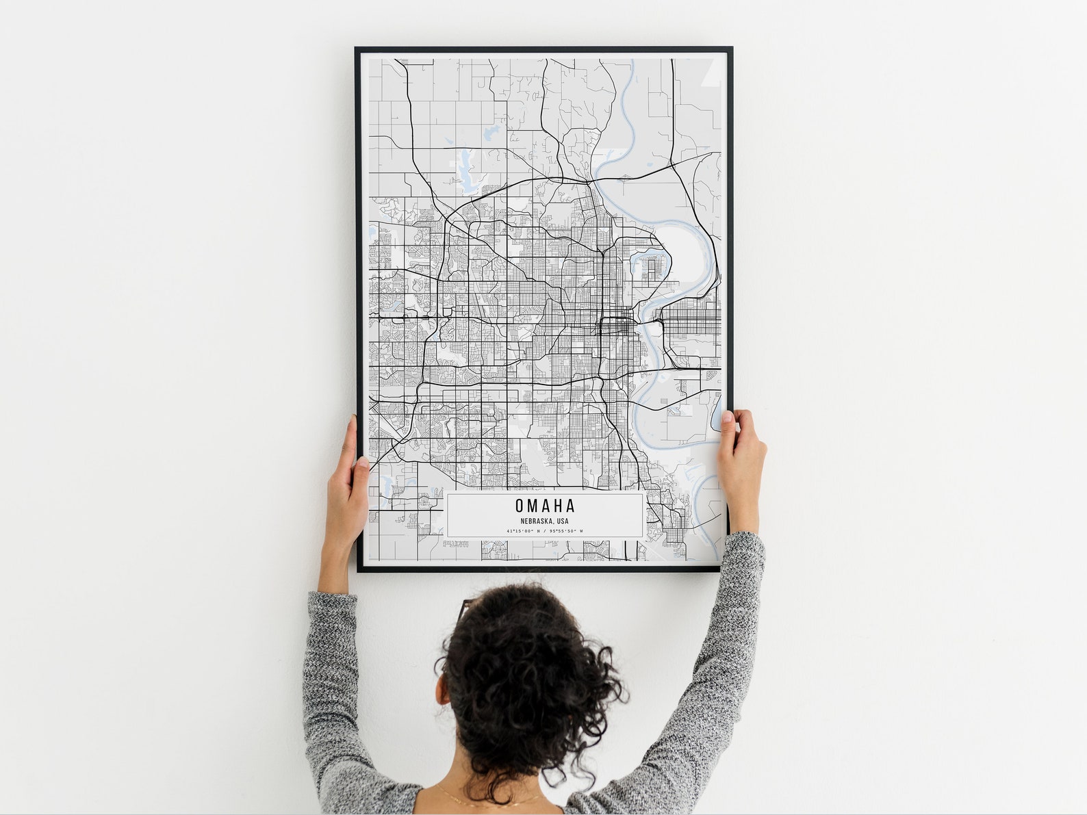 Omaha Map Poster Omaha Map Omaha Classic Map Poster - Etsy