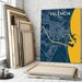 Valencia Blue Map Poster Valencia City Blue Map Poster - Etsy