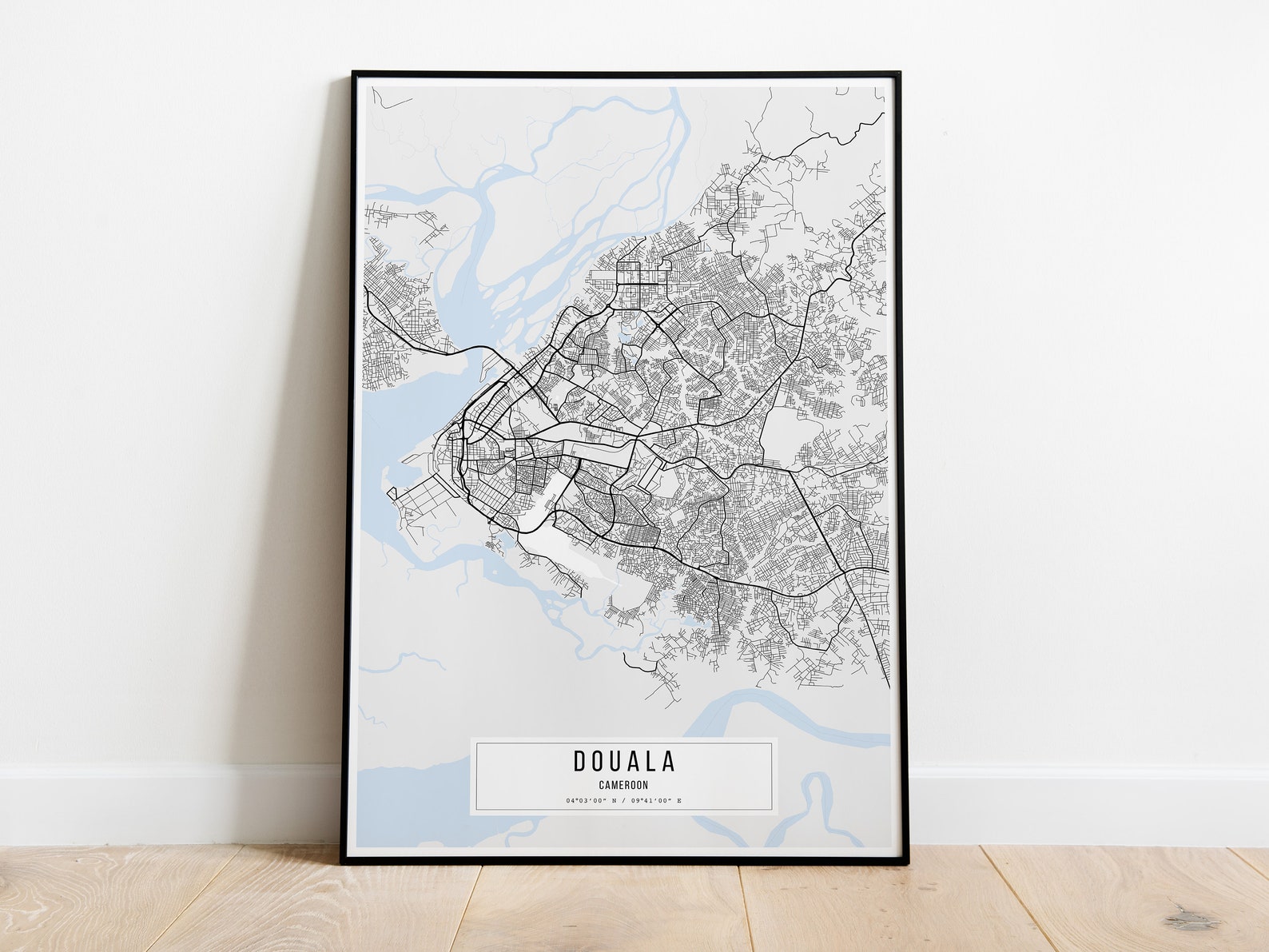 Douala Map Poster Douala City Map Poster Douala City Sign - Etsy