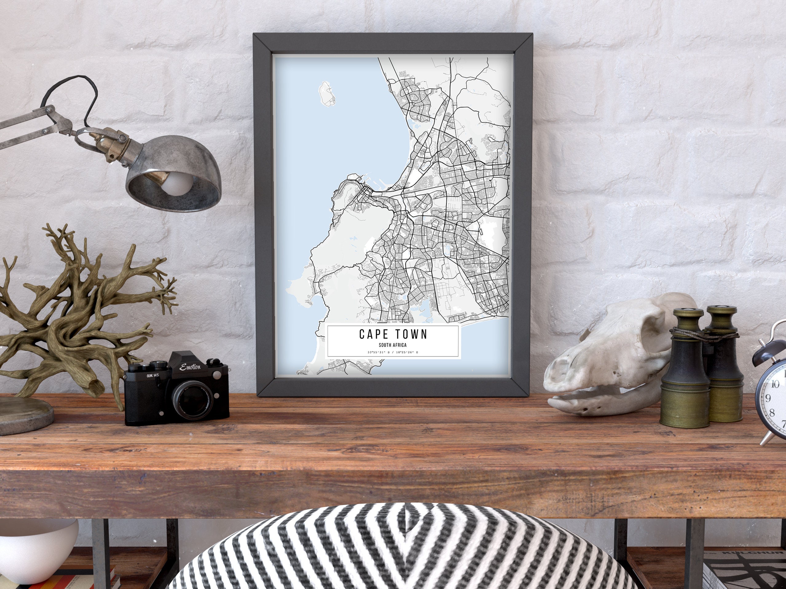 Cape Town Map Poster Cape Town City Map Poster Cape Town | Etsy