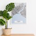 Istanbul White Map Poster Istanbul Home Decor Istanbul - Etsy