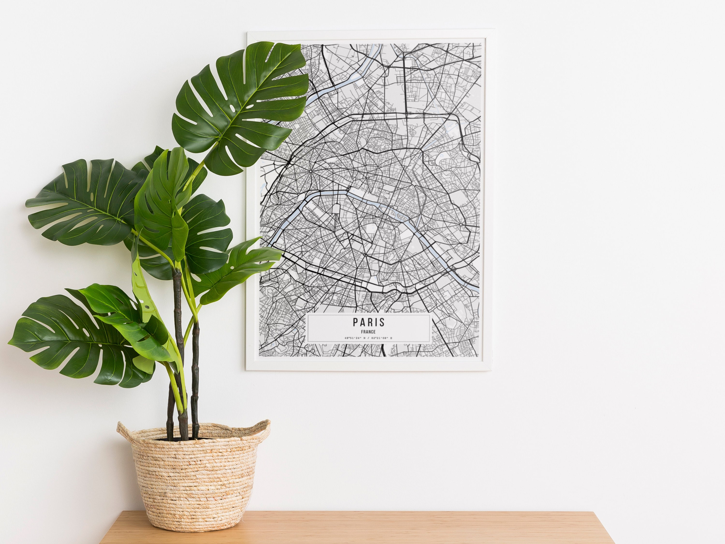 Paris Map Poster, Paris Classic Map Art, Paris City Map Poster, France ...