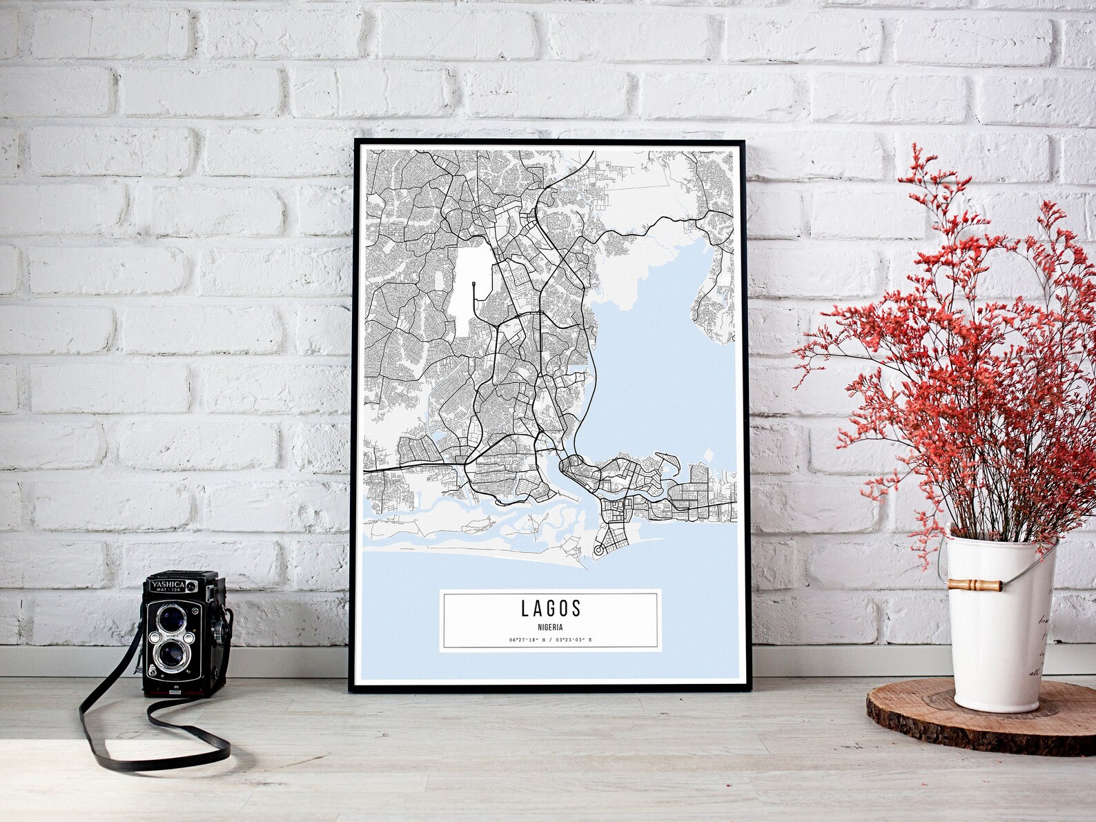 Lagos Map Poster Lagos City Map Poster Lagos City Sign | Etsy