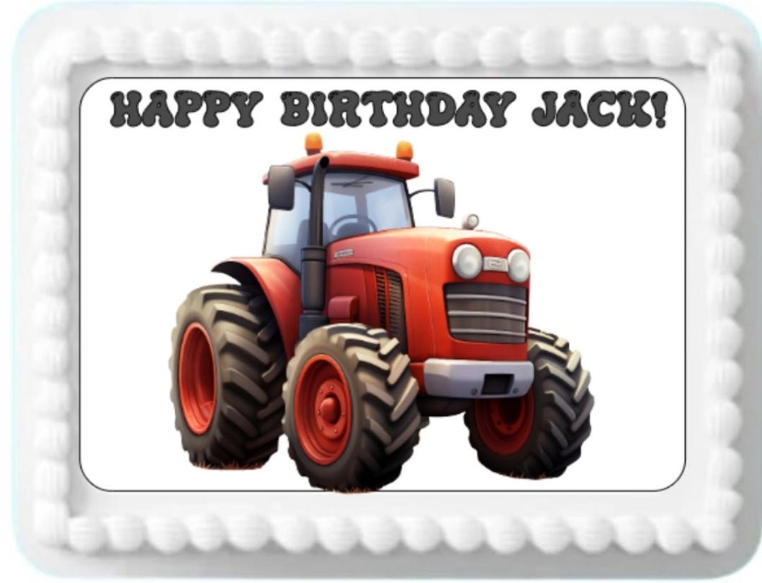 Tractor Edible Image Sheet - Etsy