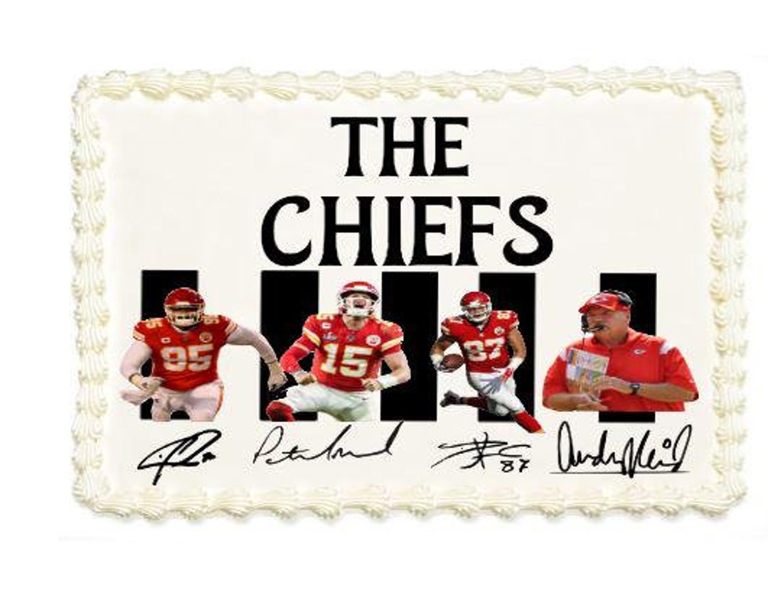 KC Chiefs Edible Image Sheet - Etsy