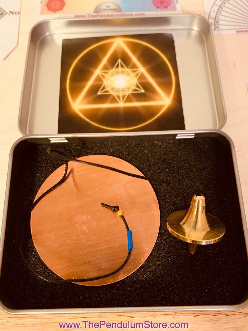 The Inception Tractricoid Pendulum Kit With 3 Dowsing Pendulum Charts ...