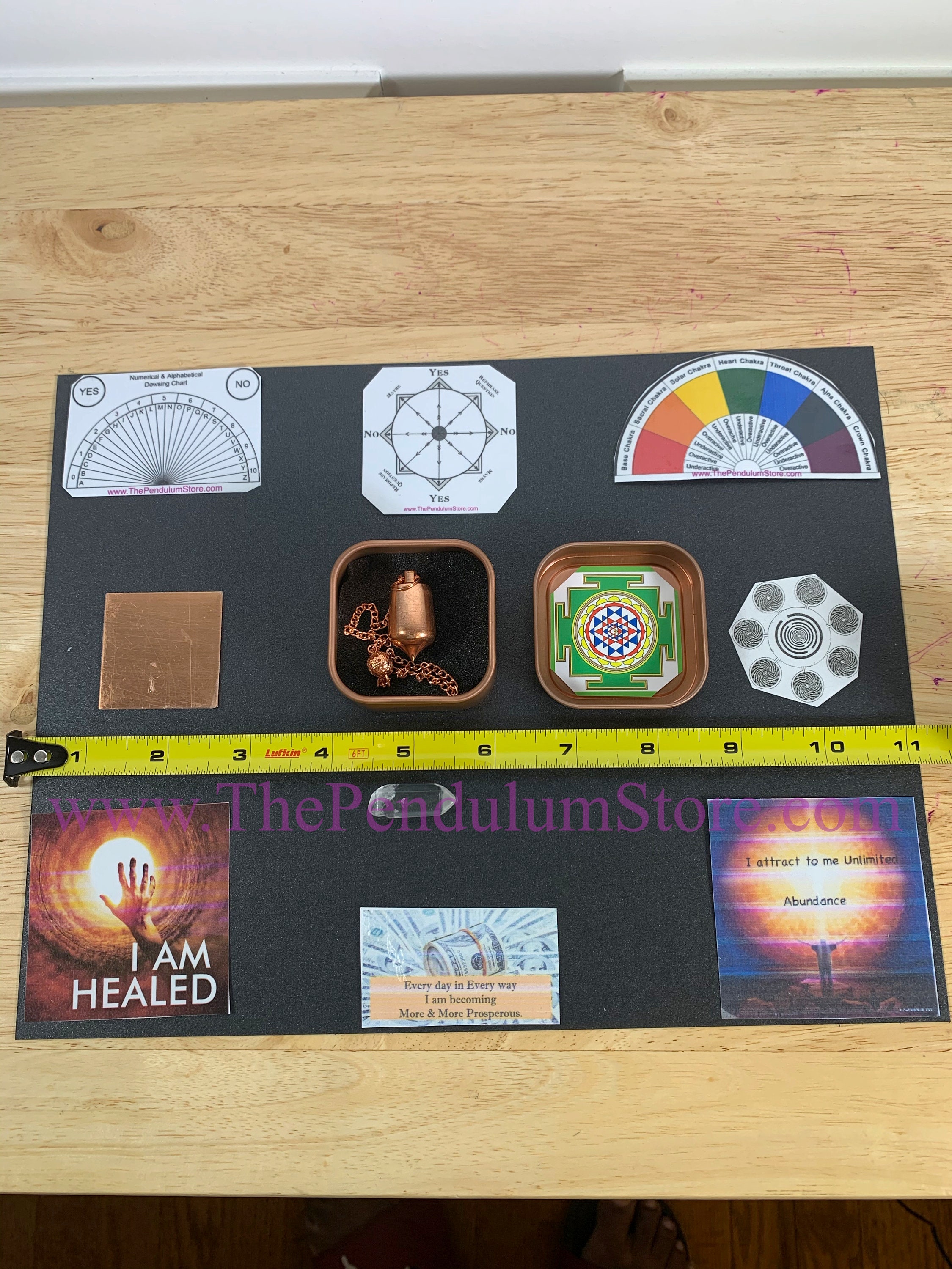 Copper Conical Radionics Pendulum Kit With 3 Pendulum Charts. - Etsy