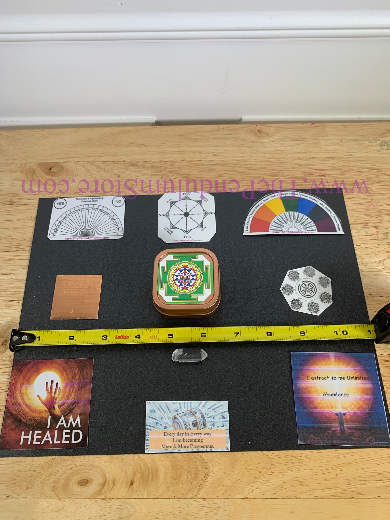 Copper Spiral Radionics Pendulum Kit With 3 Pendulum Charts. - Etsy