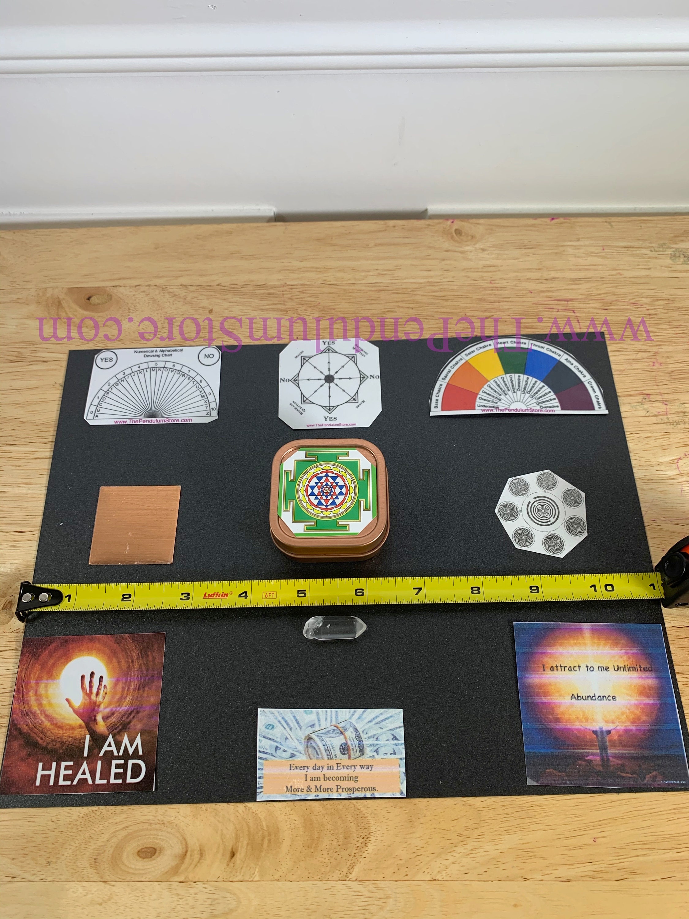 Copper Spiral Radionics Pendulum Kit With 3 Pendulum Charts. - Etsy Canada