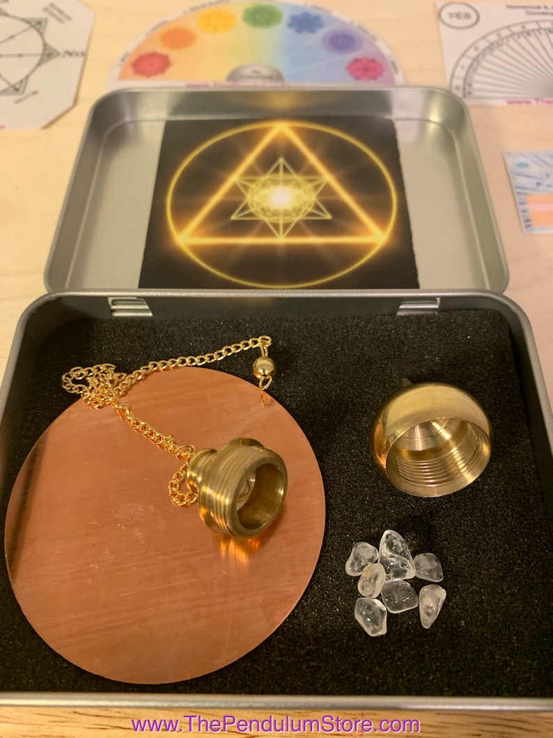 Mermet Witness Pendulum Kit With 3 Pendulum Dowsing Charts - Etsy