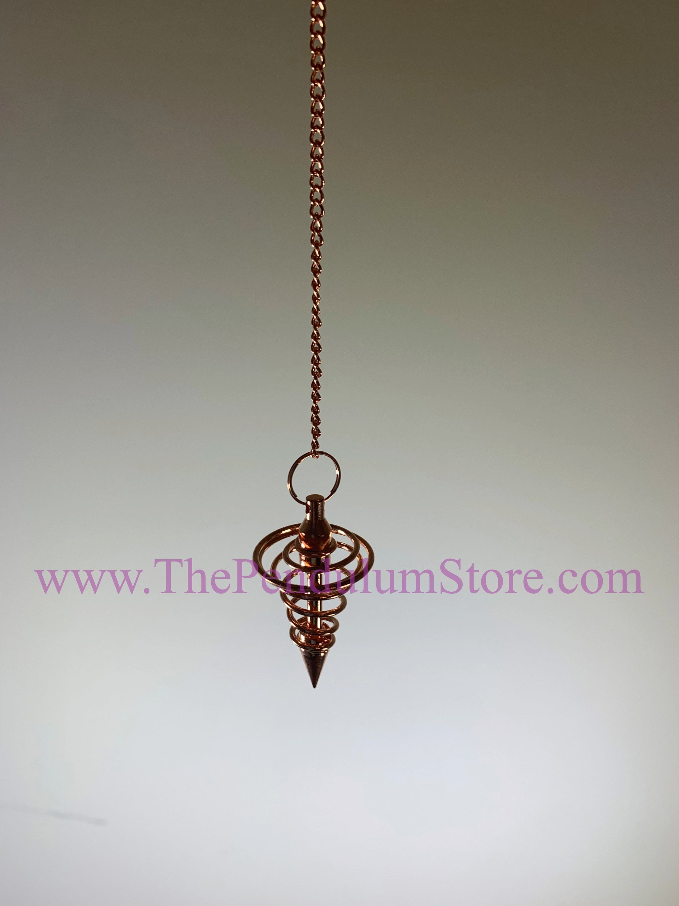 Copper Spiral Radionics Pendulum Kit With 3 Pendulum Charts. - Etsy