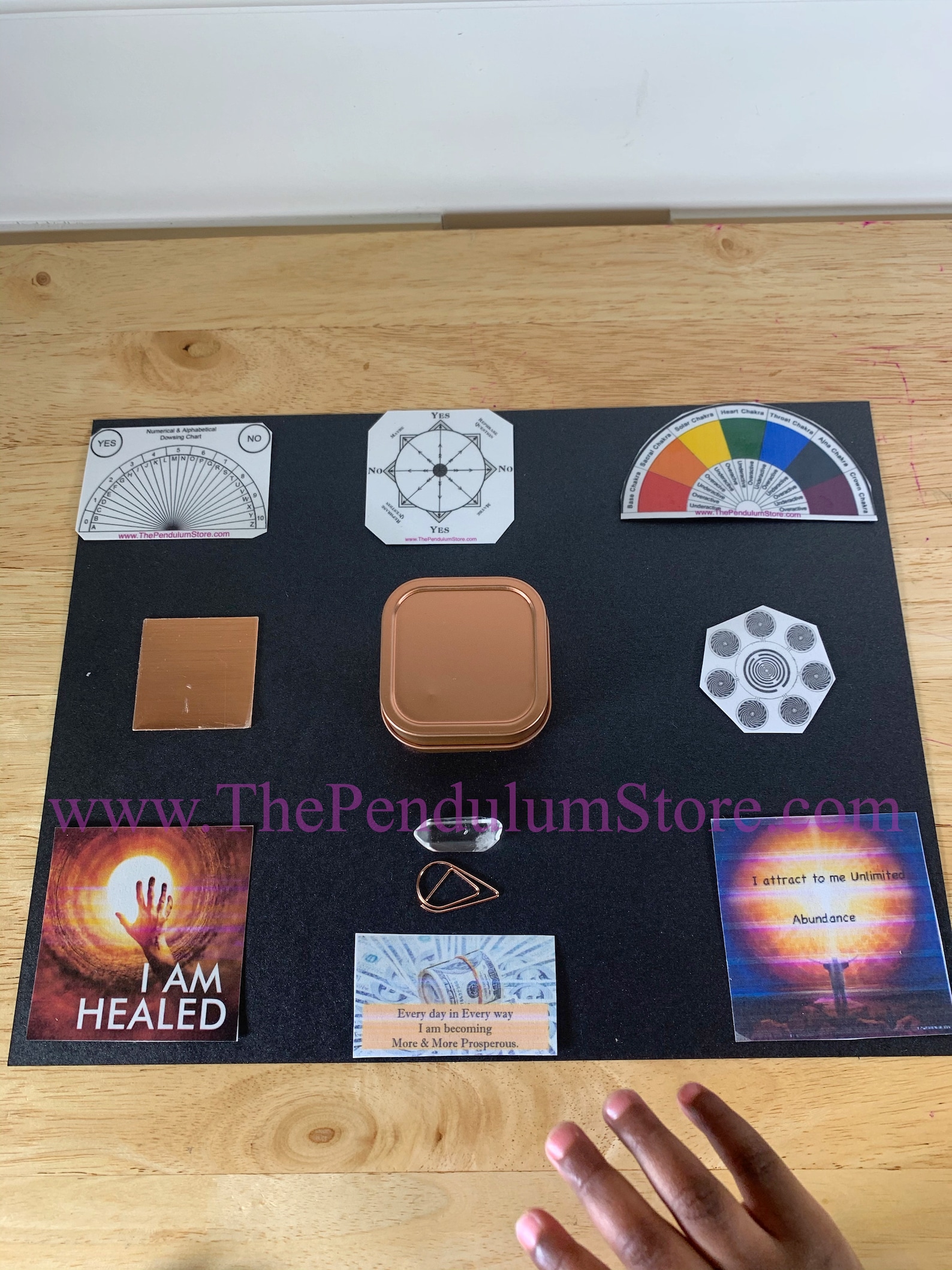 Copper Conical Radionics Pendulum Kit With 3 Pendulum Charts. - Etsy