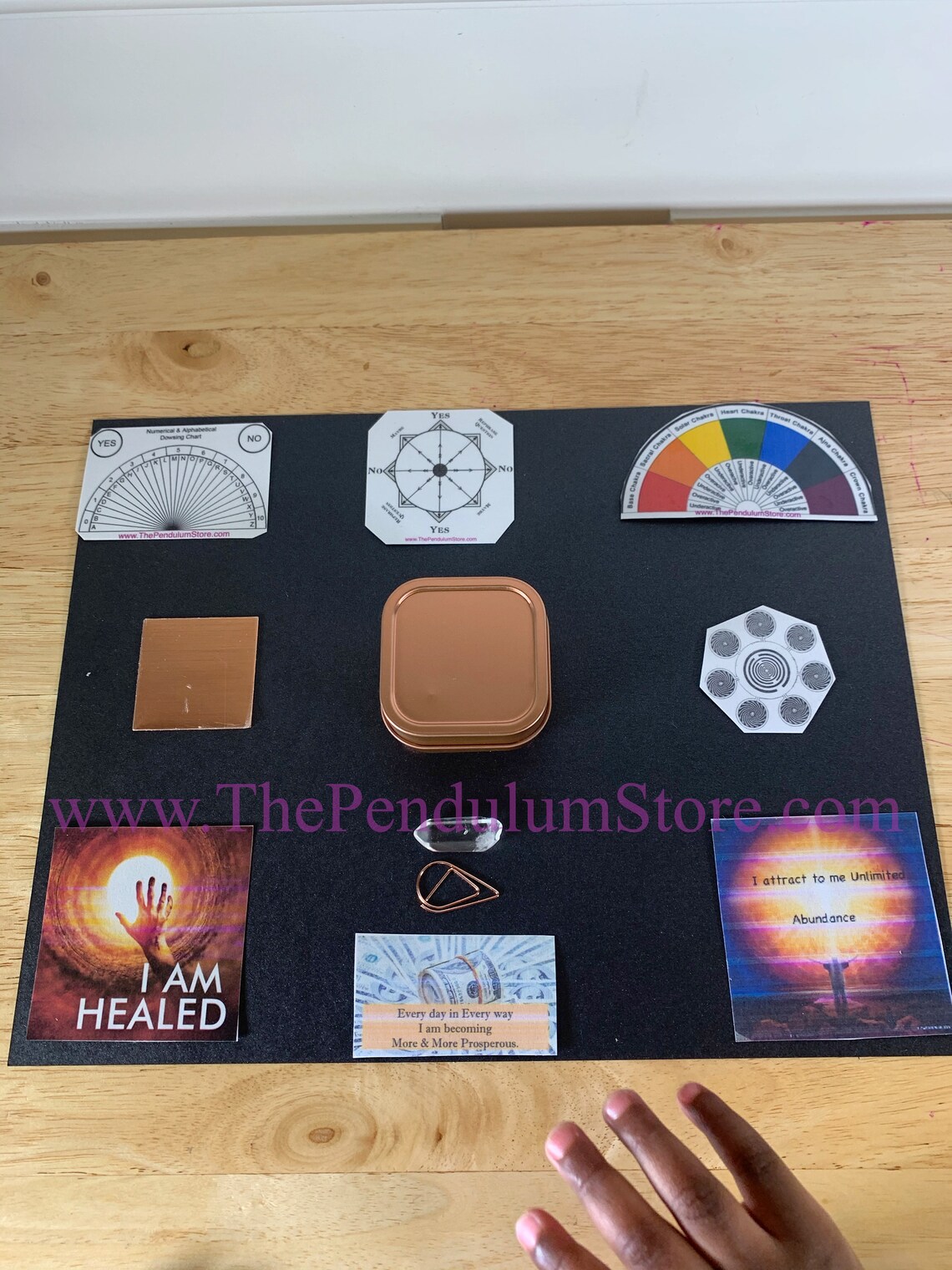 Copper Spiral Radionics Pendulum Kit With 3 Pendulum Charts. - Etsy Canada