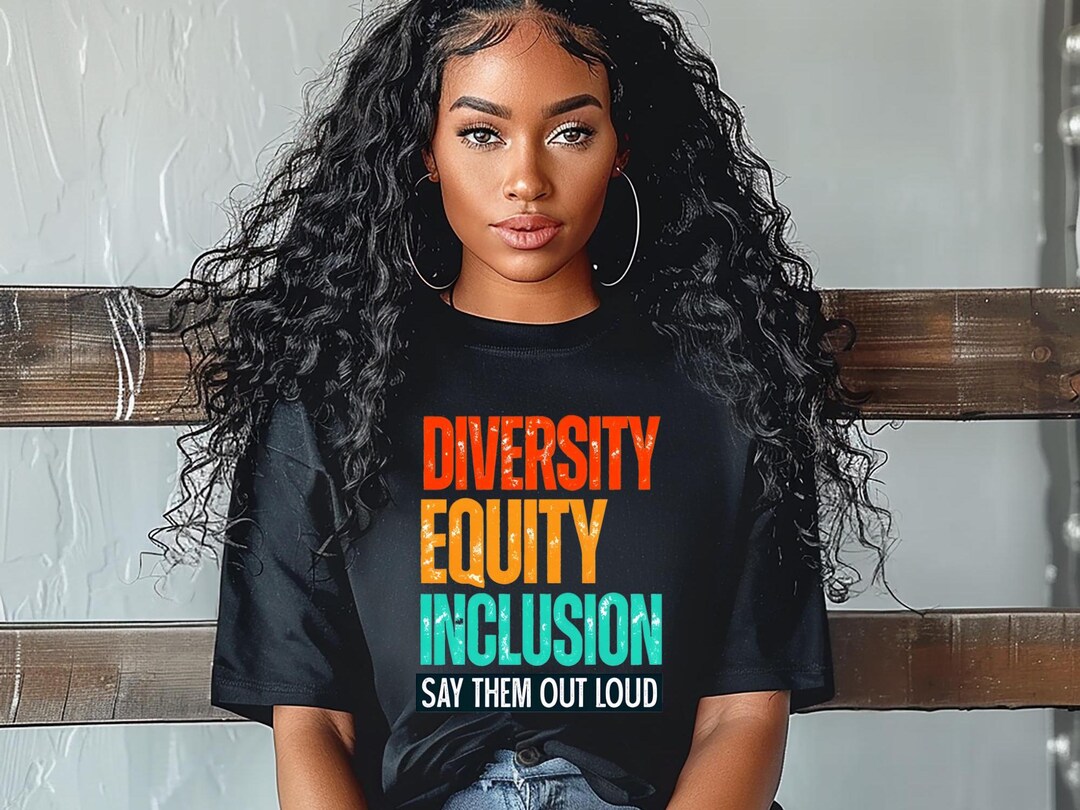 Diversity Equity Inclusion Comfort Colors T-shirt, Pro-dei Apparel - Etsy