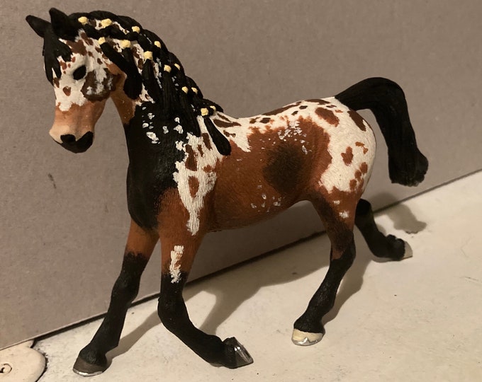 Custom Schleich Hanoverian Stallion Bay Blanket Appaloosa - Etsy