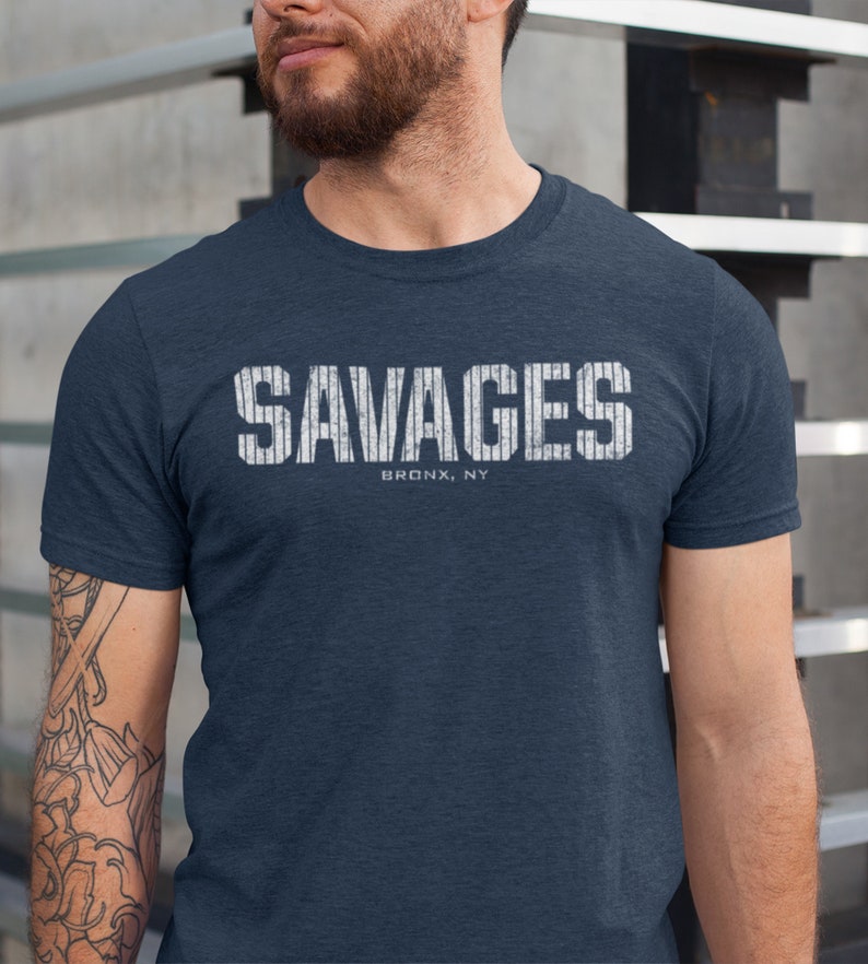 Savages - Vintage T-shirt - New York Baseball - Etsy