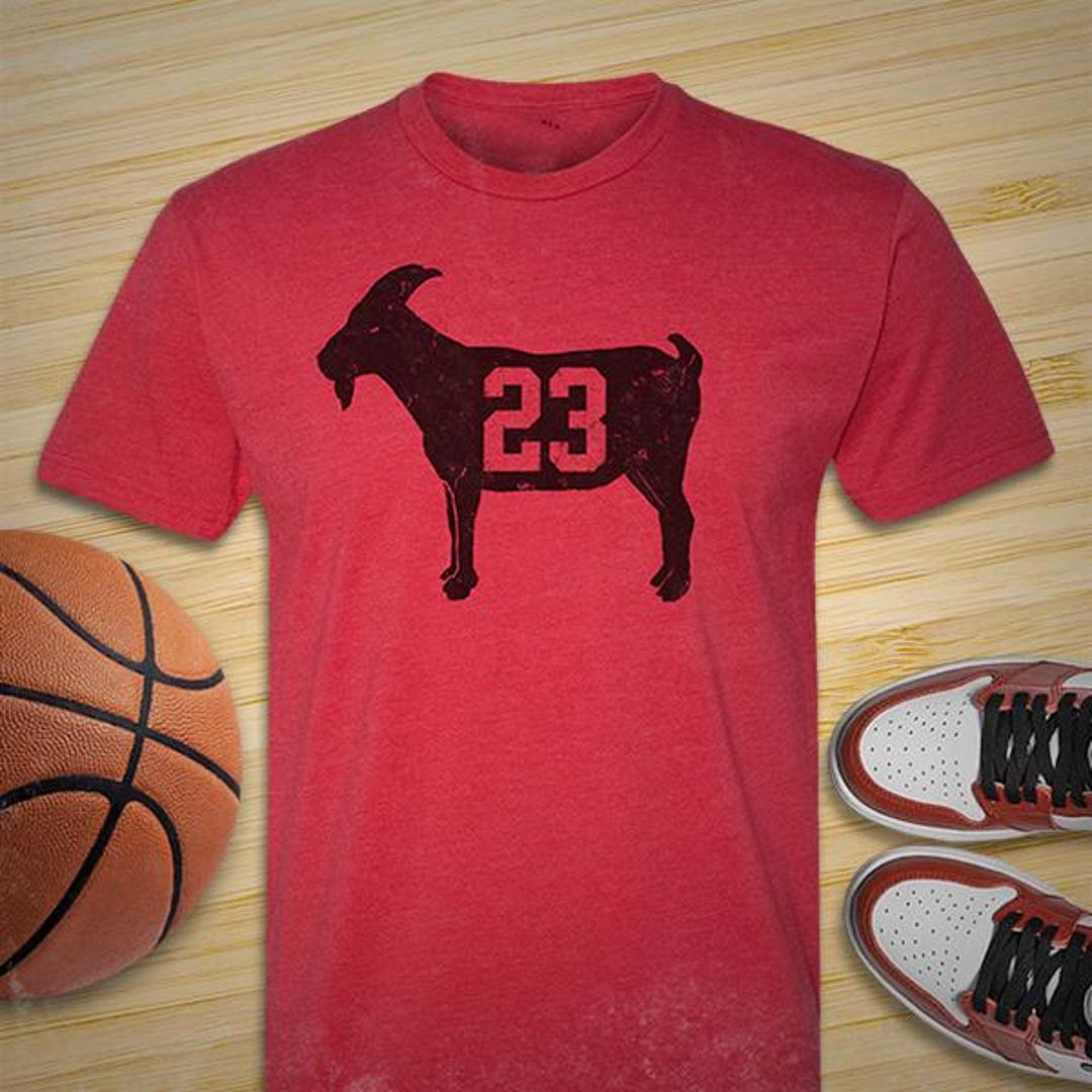 GOAT 23 - Vintage T-shirt - Official Goat Gear - Chicago Basketball - Etsy