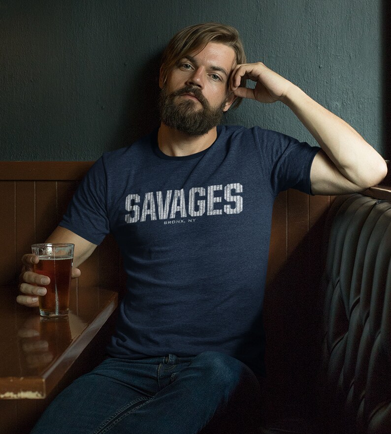 Savages - Vintage T-shirt - New York Baseball - Etsy