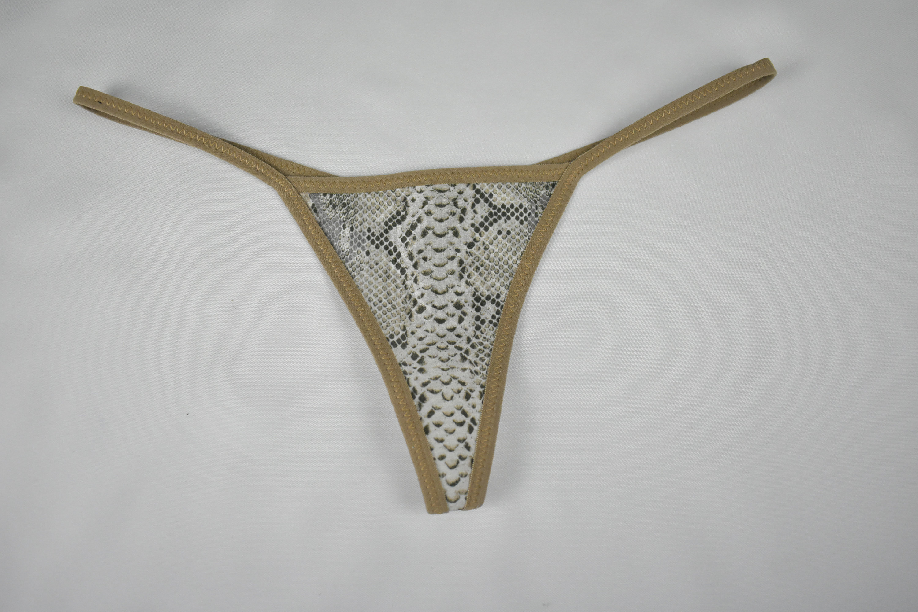 Snake Print Low Cut G-string. Sexy G-string. Exotic Animal Print ...