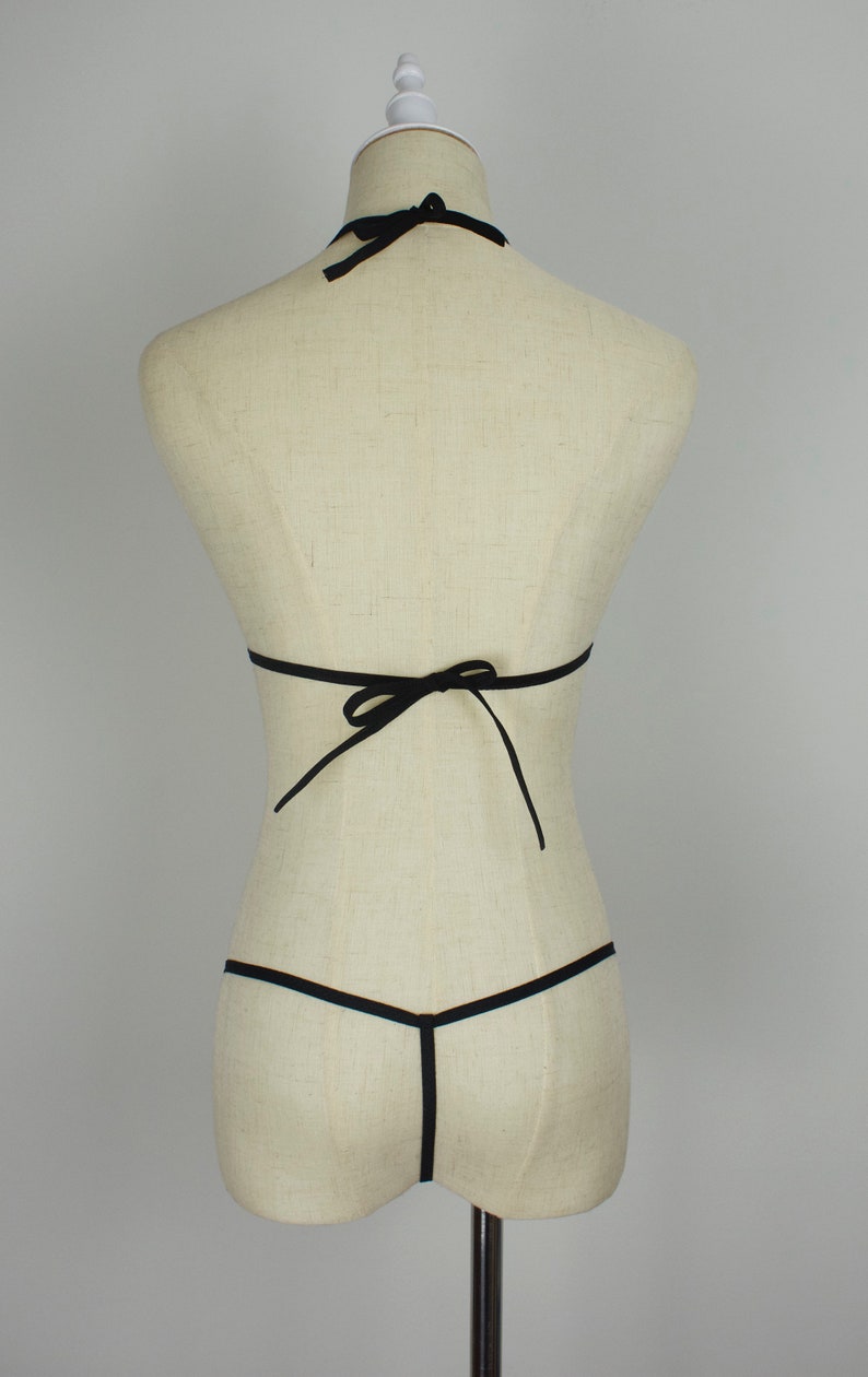 Matte PVC Extreme Micro Bikini With Minimal Coverage and Extreme Micro ...