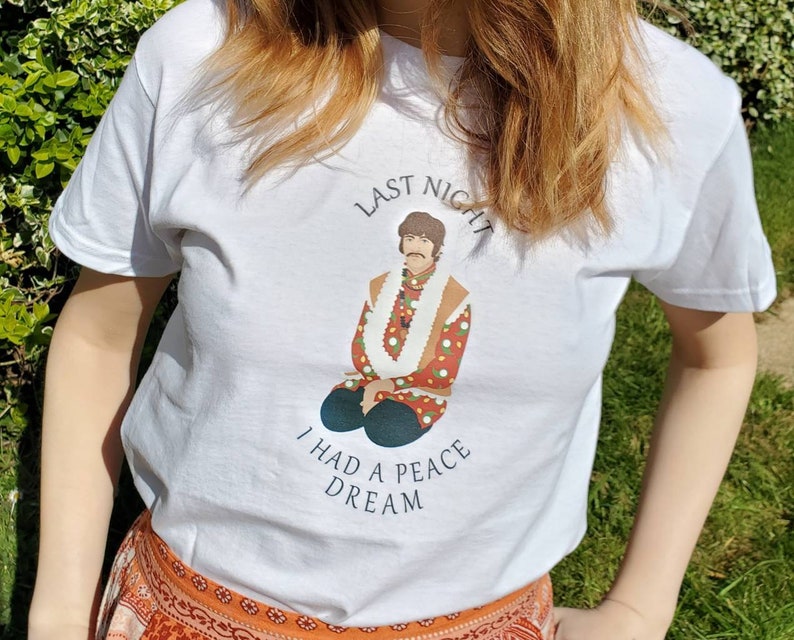 Ringo Starr Peace Unisex Illustrated T Shirt - Etsy Denmark