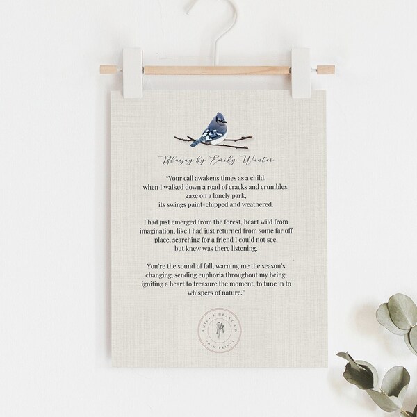 Blue Jay Art - Etsy