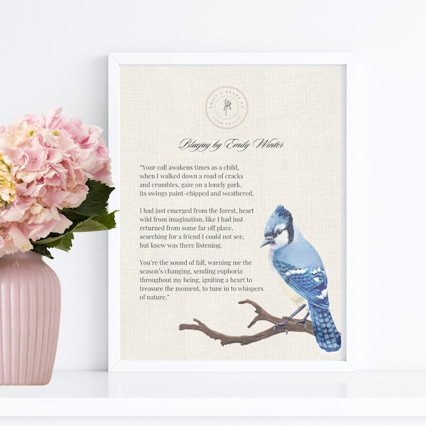 Blue Jay Print - Etsy