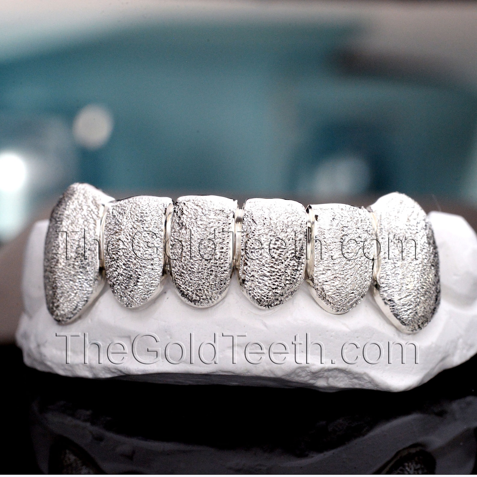 Silver Grillz 925 Sterling Silver Teeth Real Diamond Dust - Etsy