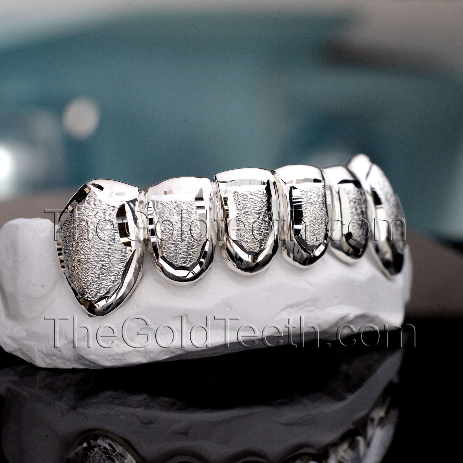 Sterling Silver Grillz 925 Custom Silver Teeth Real Diamond | Etsy