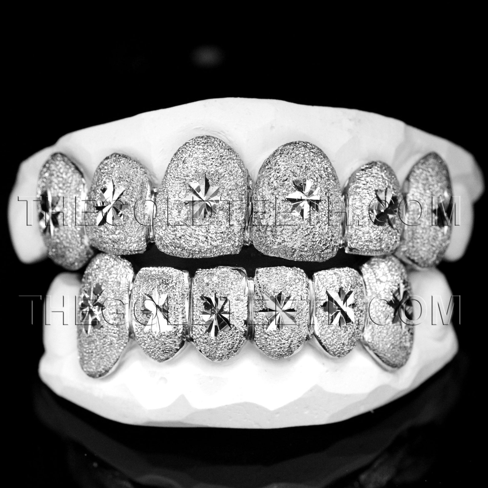Sterling Silver Grillz 925 Custom Silver Teeth Real Diamond - Etsy
