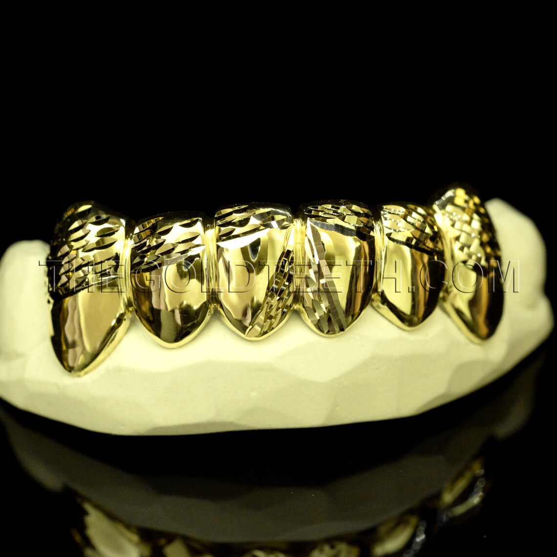 Gold Grillz 10k14k18k Custom Gold Teeth Diamond Cut Yellow - Etsy