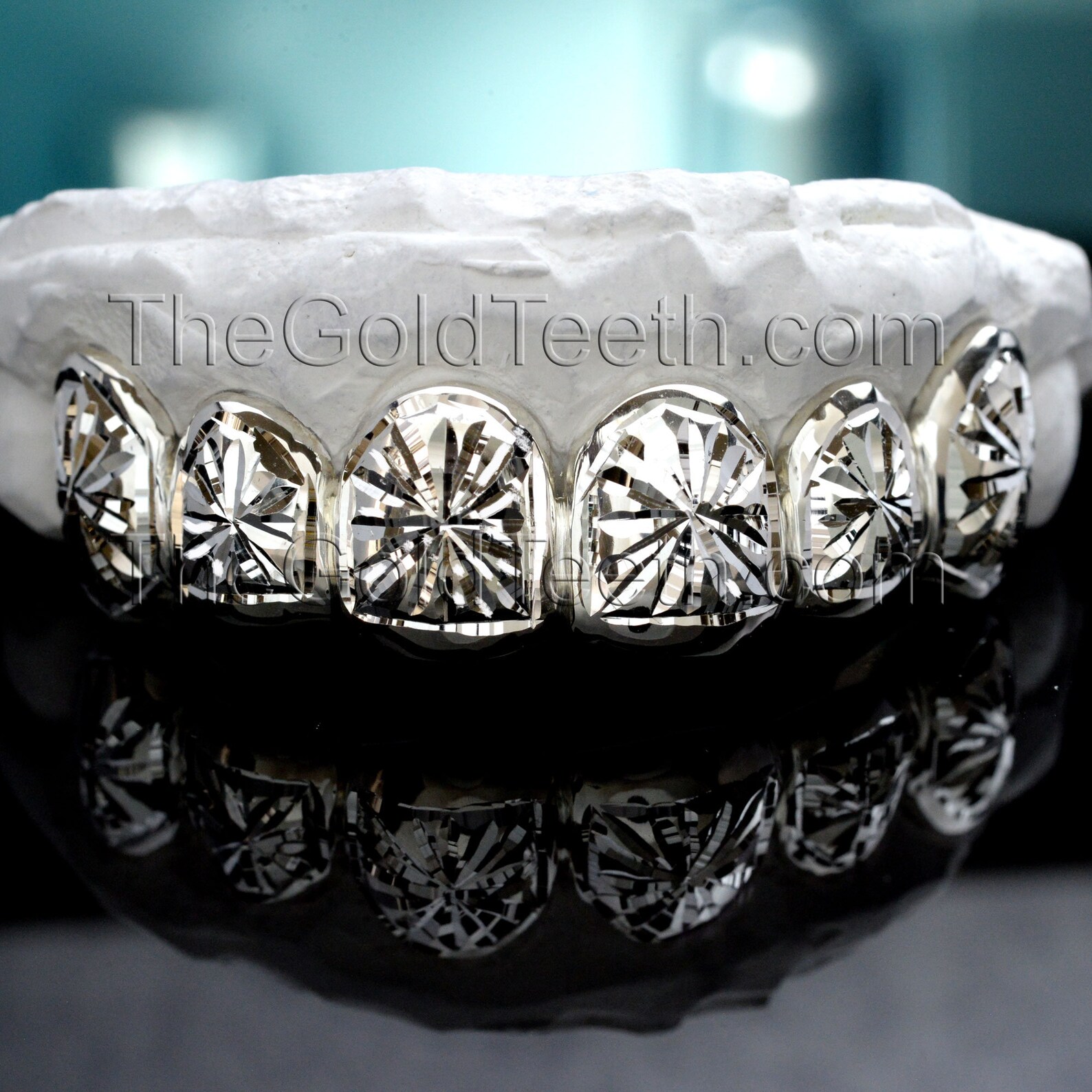 Custom Silver Grillz 925 Sterling Silver Teeth Real Diamond - Etsy