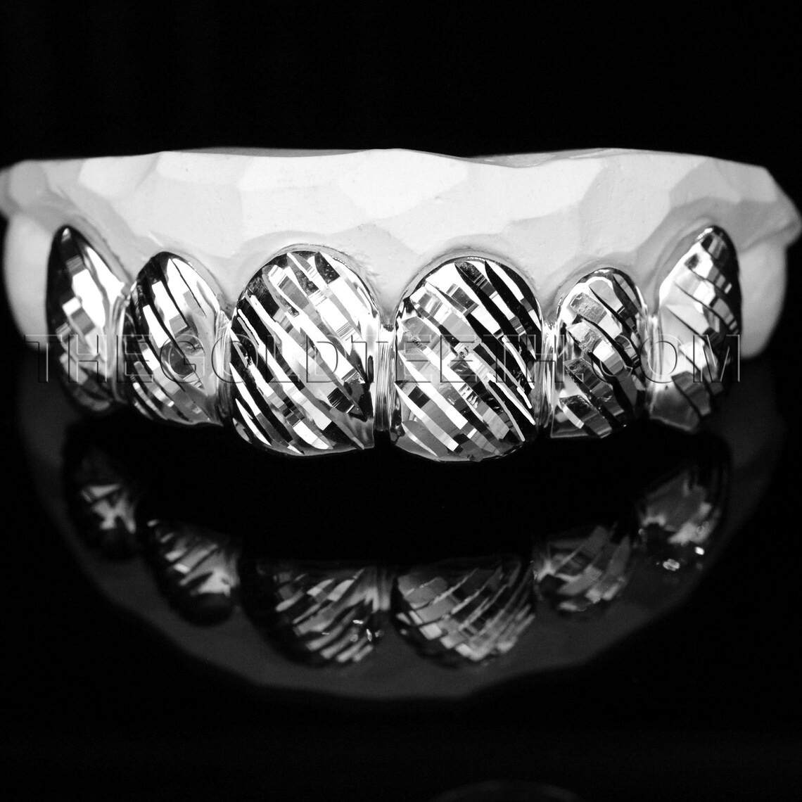 Custom Sterling Silver Grillz 925 Silver Teeth Real Diamond - Etsy