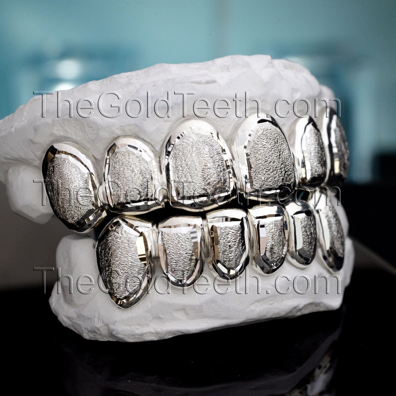 Sterling Silver Grillz 925 Custom Silver Teeth Real Diamond | Etsy