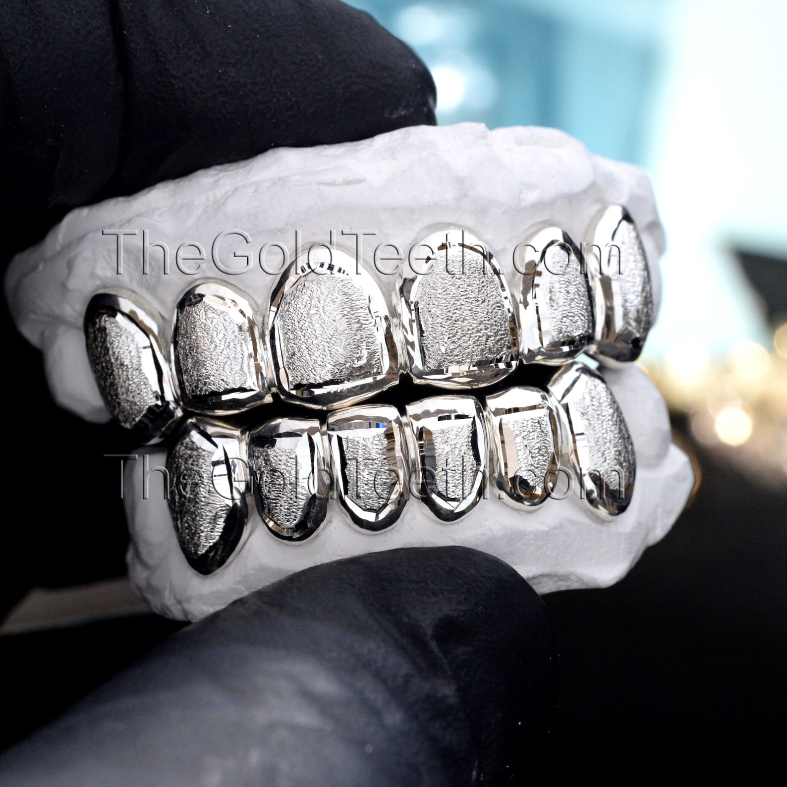 Sterling Silver Grillz 925 Custom Silver Teeth Real Diamond | Etsy