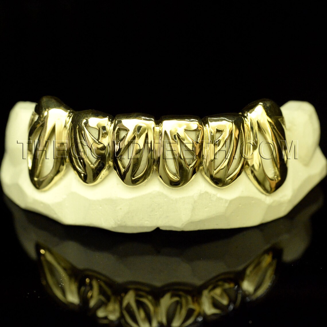 Gold Grillz 10k Gold Teeth Open Face Yellow Gold Grillz Real - Etsy