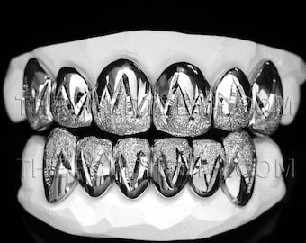 Custom Silver Grillz 925 Sterling Silver Teeth Real Solid | Etsy