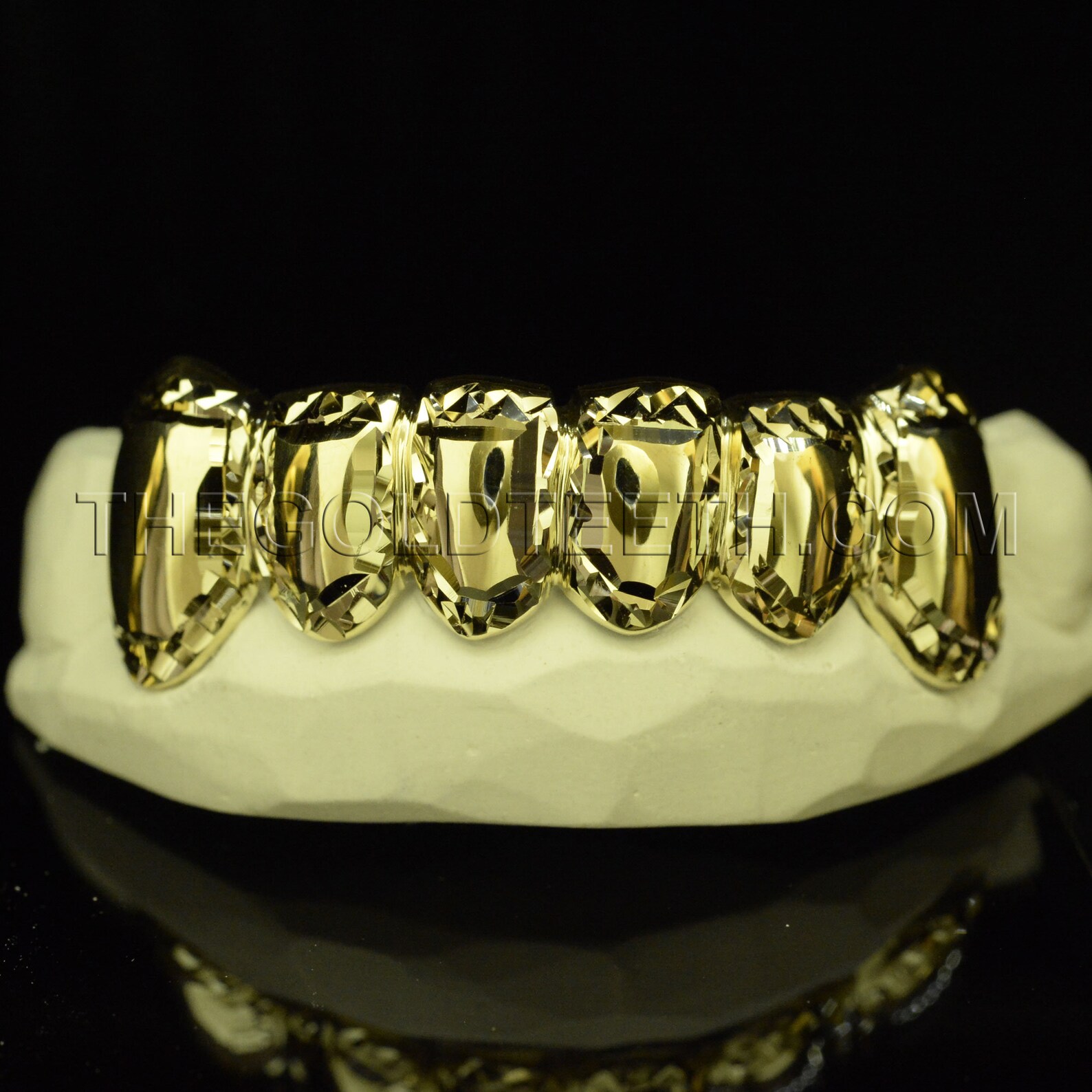 Gold Grillz 10k Gold Teeth Diamond Cut Yellow Custom Grillz - Etsy