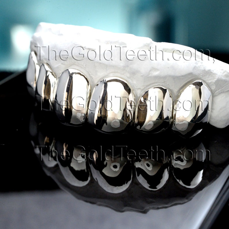 Custom Silver Grillz 925 Sterling Silver Teeth Real Solid - Etsy