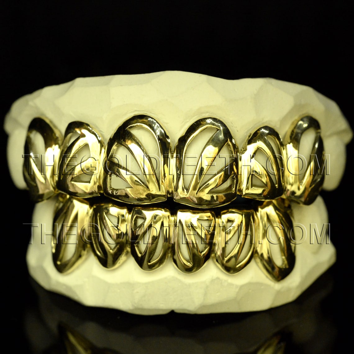 Gold Grillz 10k Gold Teeth Open Face Yellow Gold Grillz Real - Etsy
