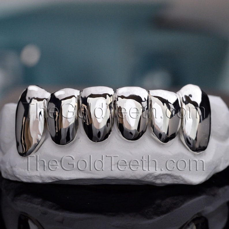 Custom Silver Grillz 925 Sterling Silver Teeth Real Solid | Etsy