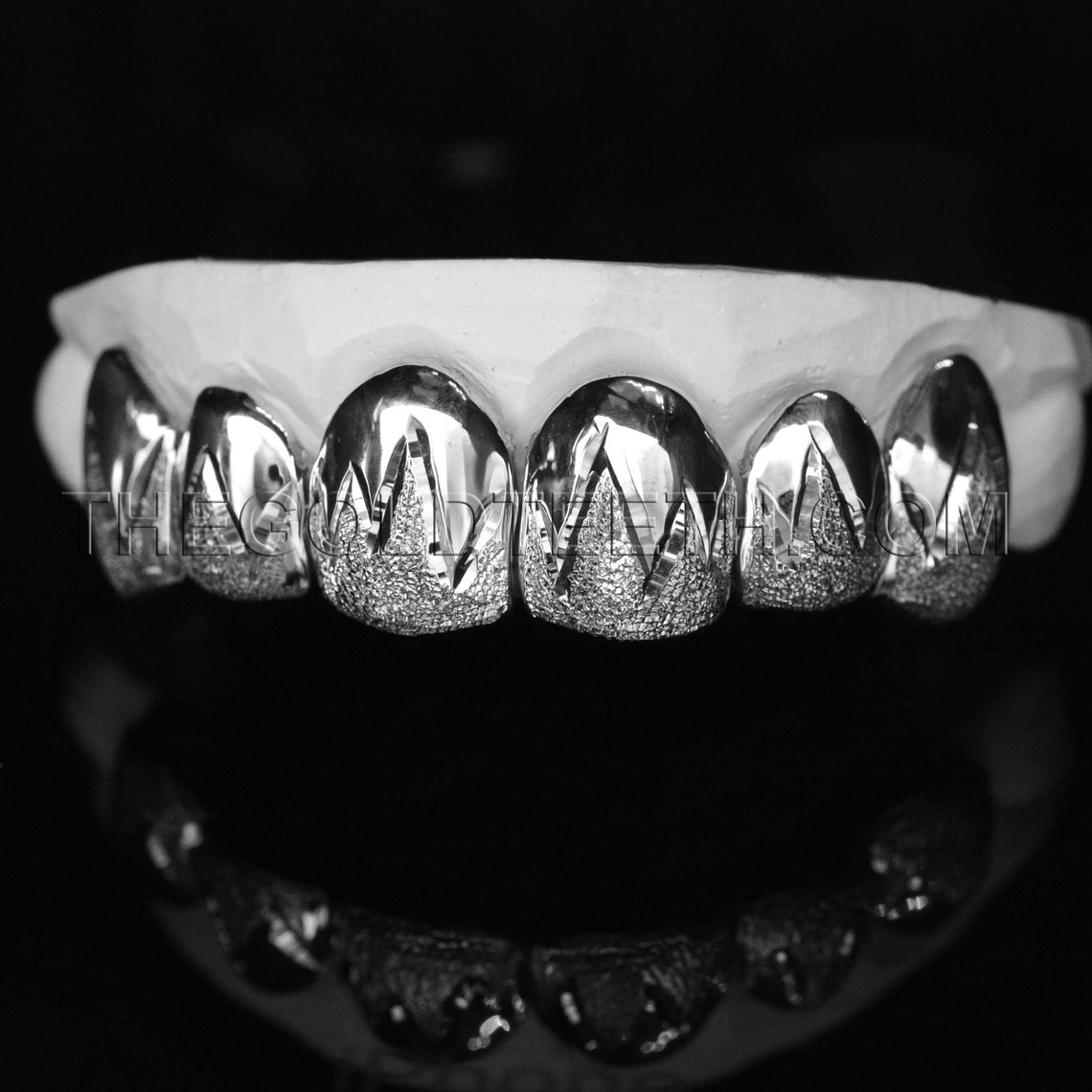 Custom Silver Grillz 925 Sterling Silver Teeth Real Diamond - Etsy