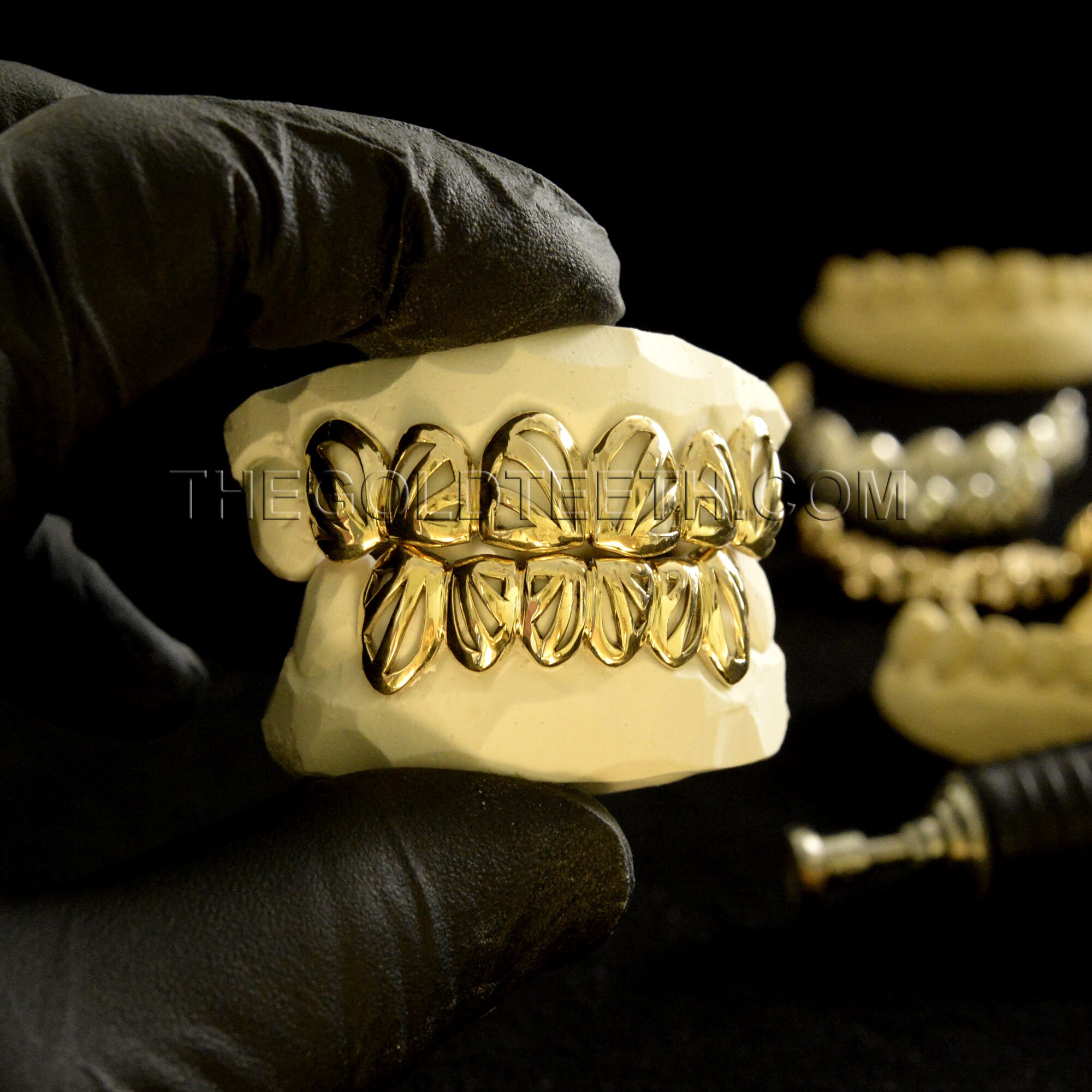 Gold Grillz 10k Gold Teeth Open Face Yellow Gold Grillz Real | Etsy