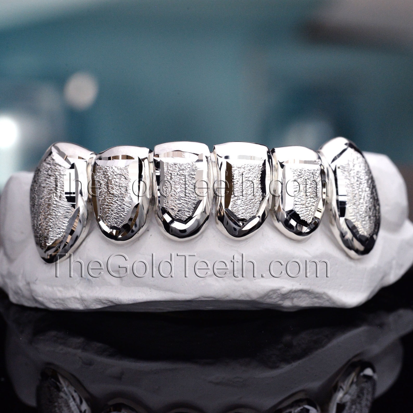 Sterling Silver Grillz 925 Custom Silver Teeth Real Diamond | Etsy