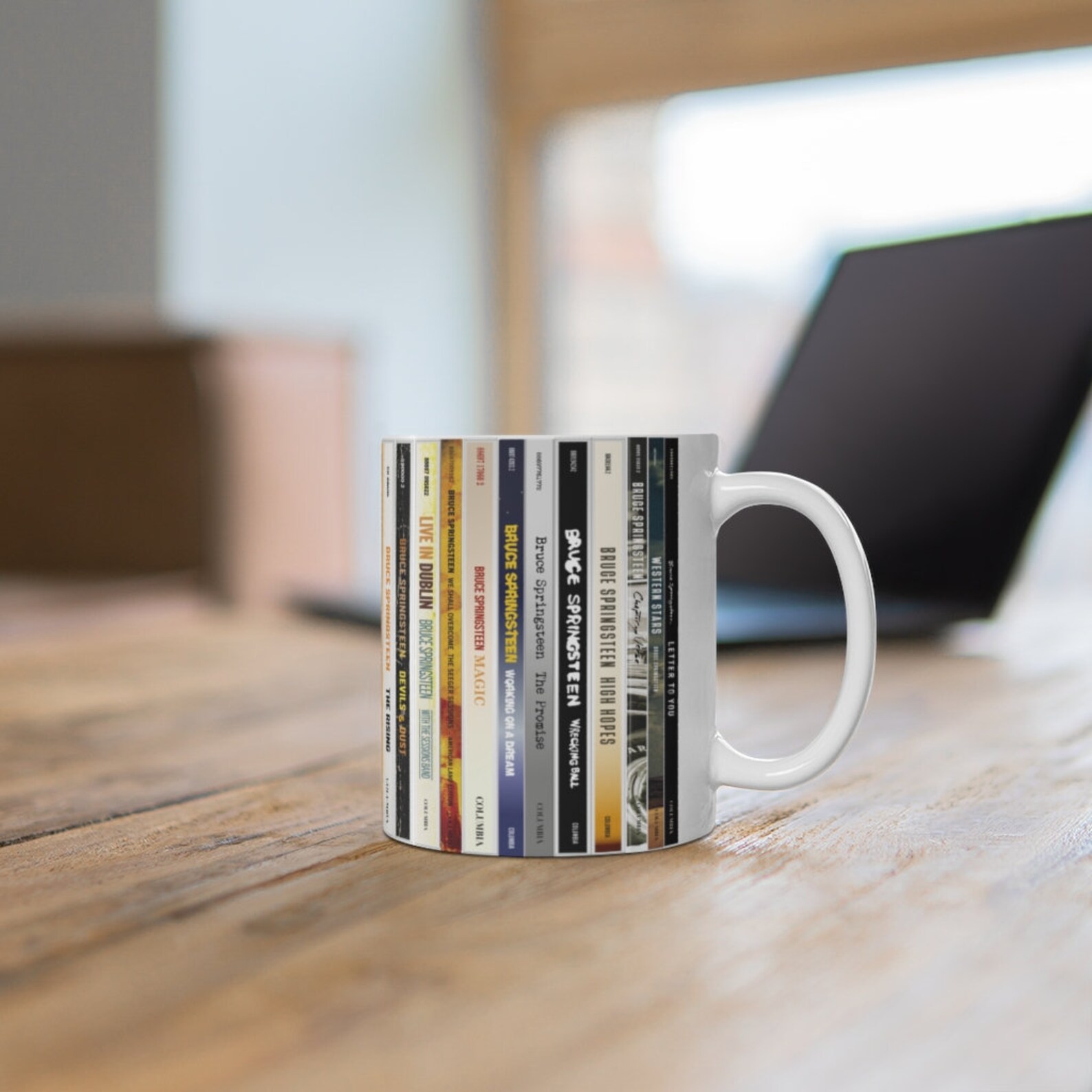 11 Oz. Bruce Springsteen CD Albums Collection Mug. the Boss. - Etsy