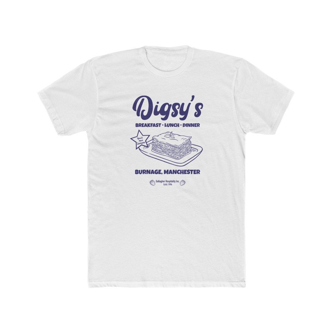 Digsy's Dinner Oasis T-shirt. Funny T-shirt. Definitely Maybe. Liam ...
