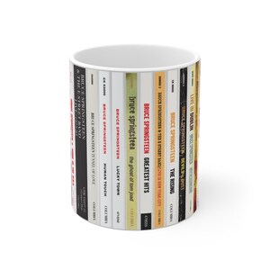 11 Oz. Bruce Springsteen CD Albums Collection Mug. the Boss. - Etsy