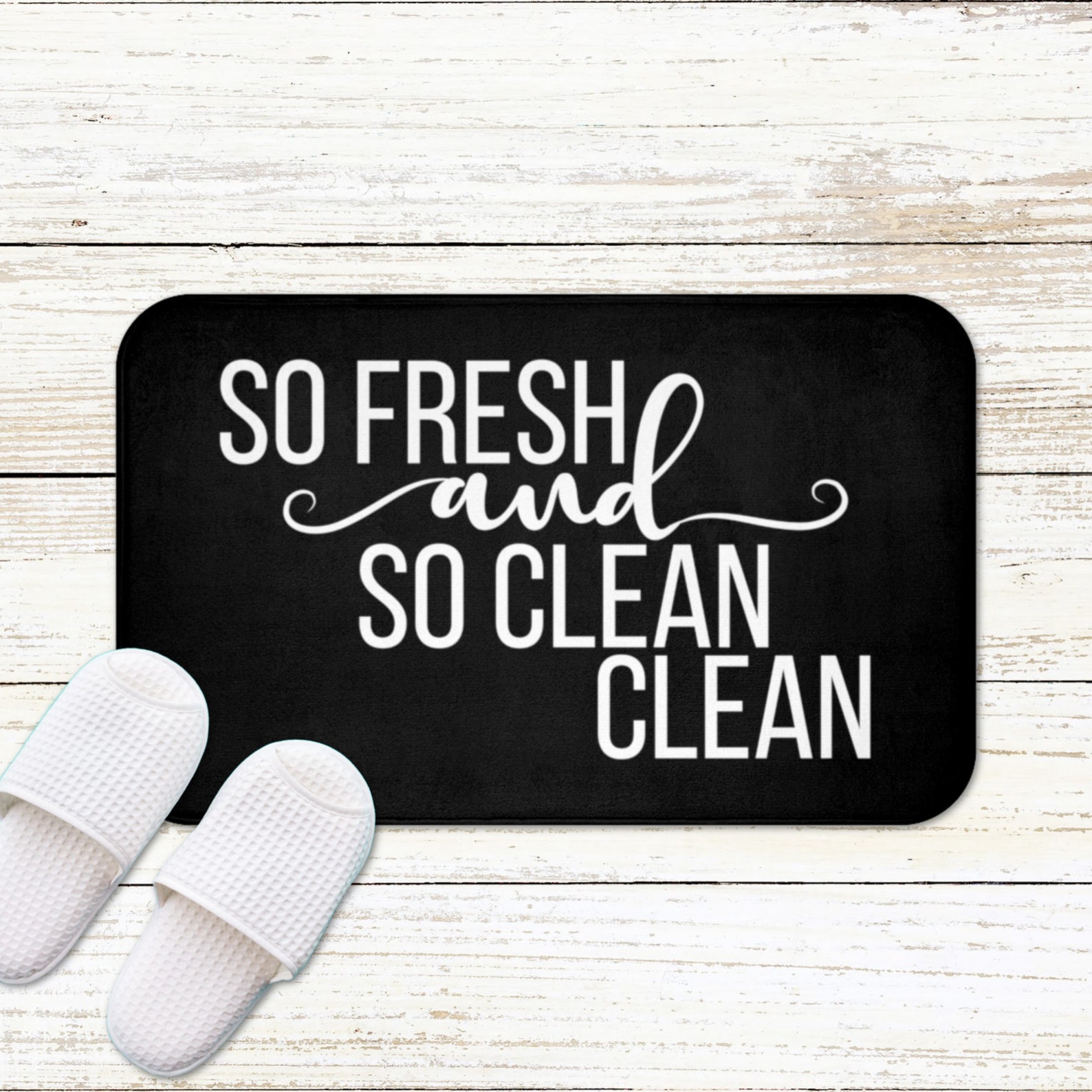 So Fresh and so Clean Clean Bath Mat Funny Bath Mat Cute - Etsy