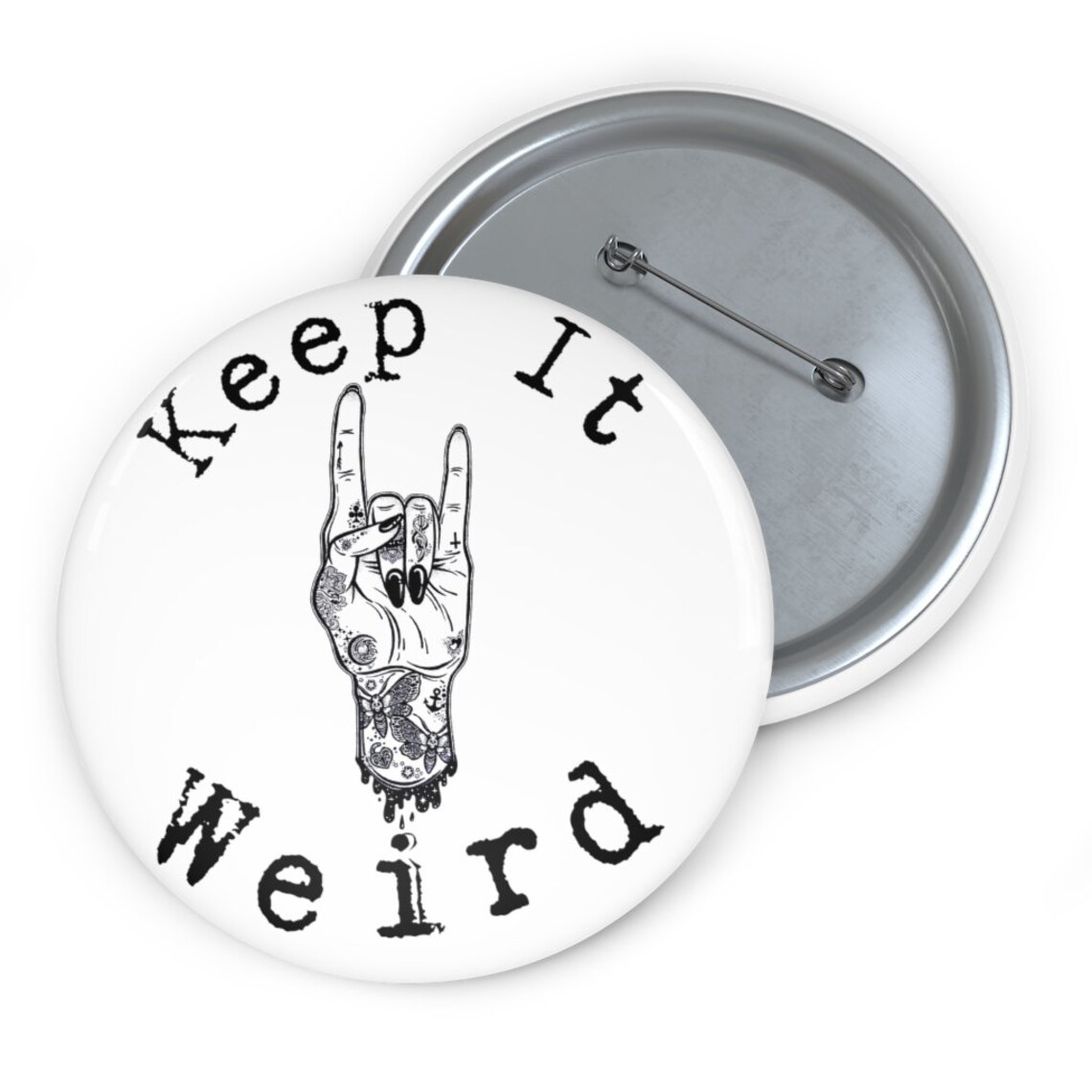 Keep It Weird Pin Button Morbid Pin Button True Crime Pins - Etsy